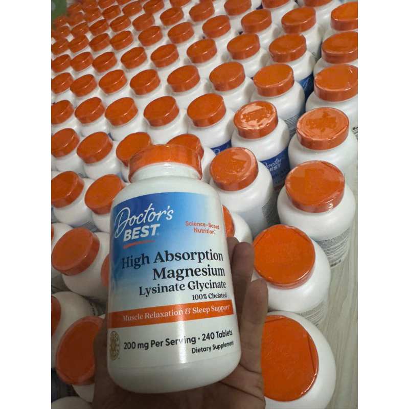 Doctor's Best High Absorption Magnesium Chelated 200mg - Magnesium ...