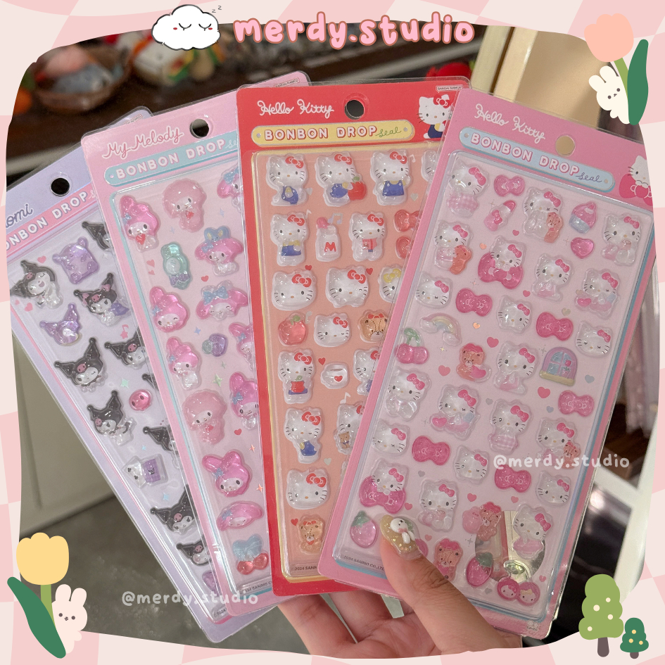 Bonbon Drop Sanrio Hello Kitty, Kuromi, My Melody, Cinnamoroll 3D ...