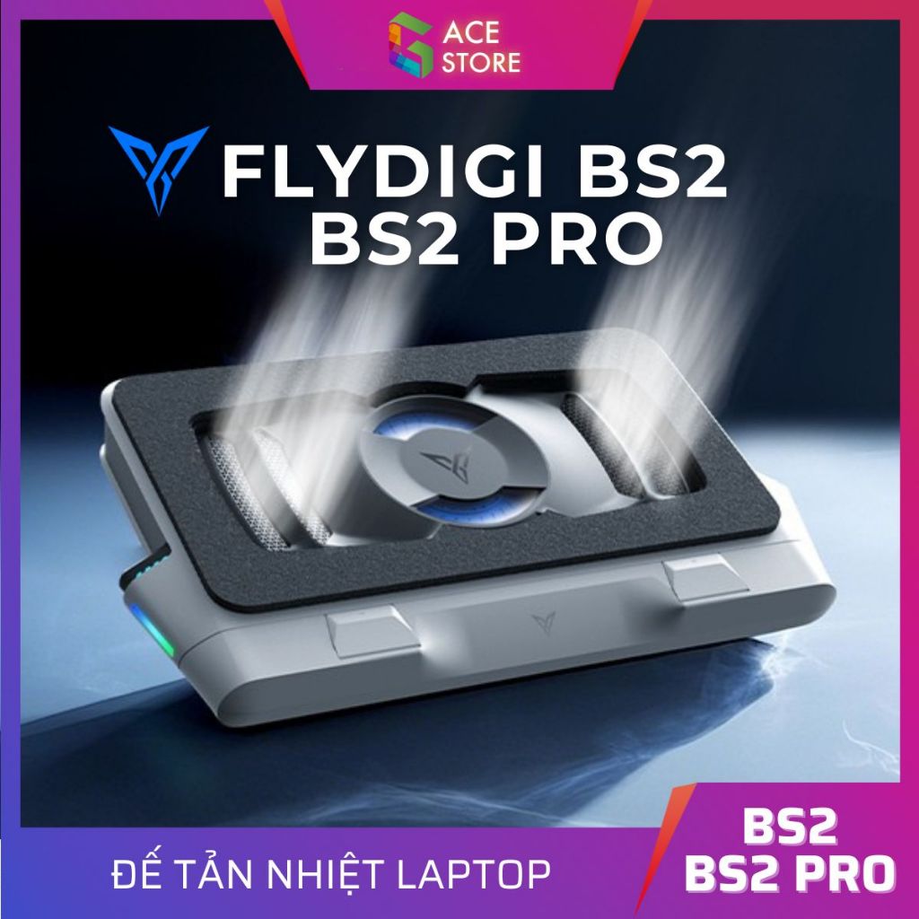Flydigi BS2 / BS2 Pro | For high-end laptop cooling without noise ...