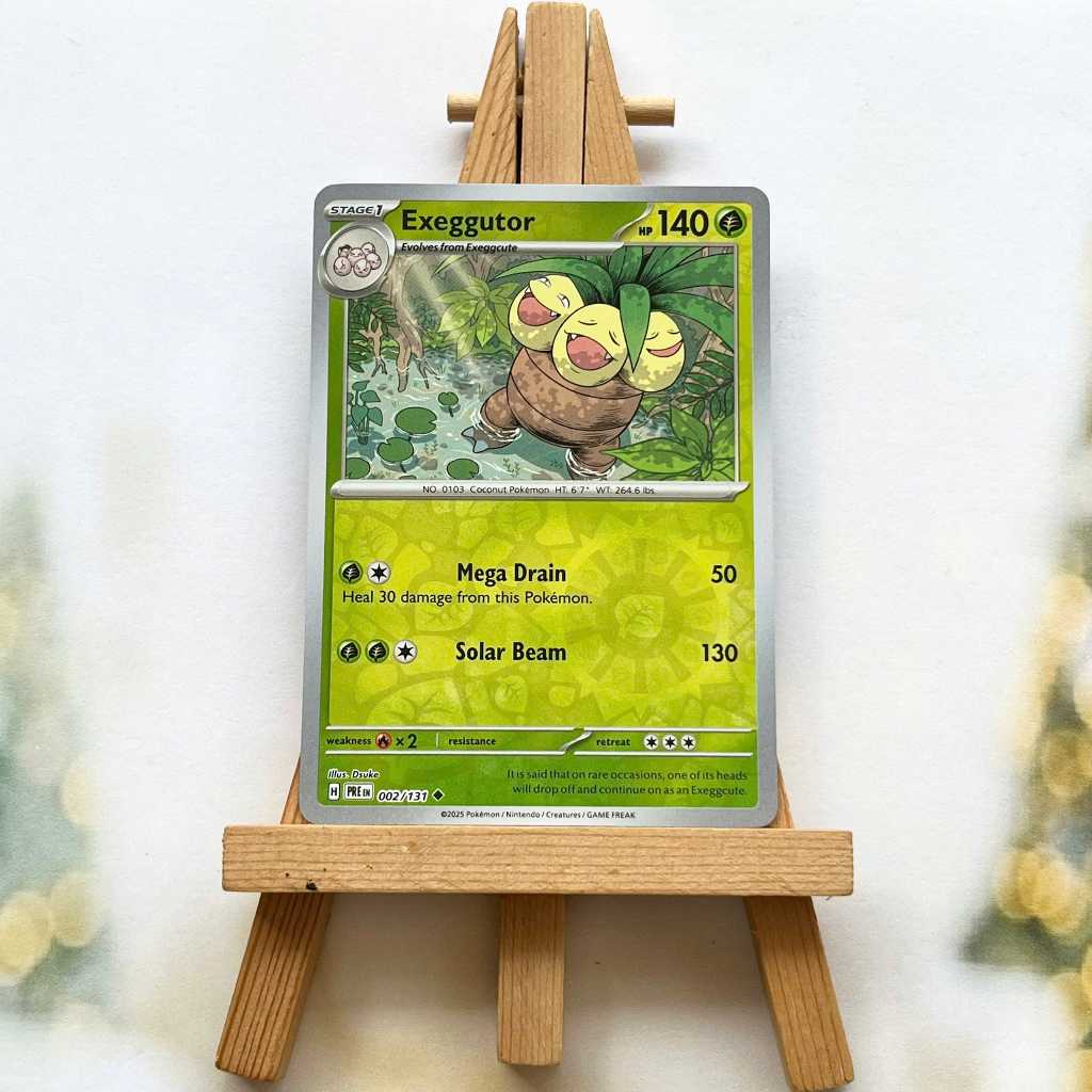 Pokemon Exeggutor 002/131 Picture Card - Prismatic Evolutions Uncommon ...