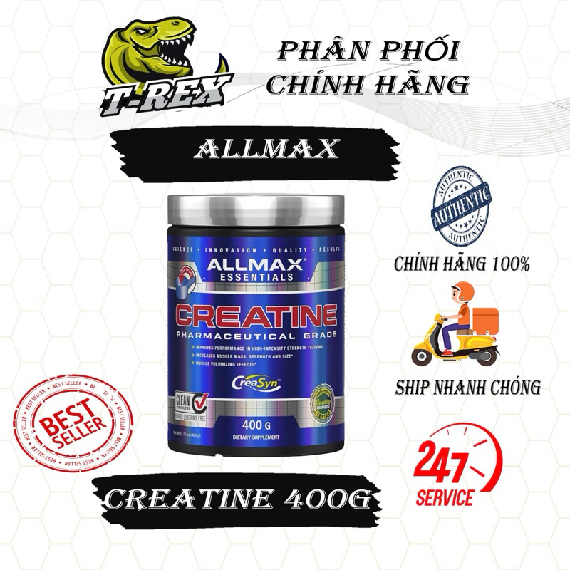 Allmax creatine Monohydrate jar size 400g - Genuine imported, creatine ...