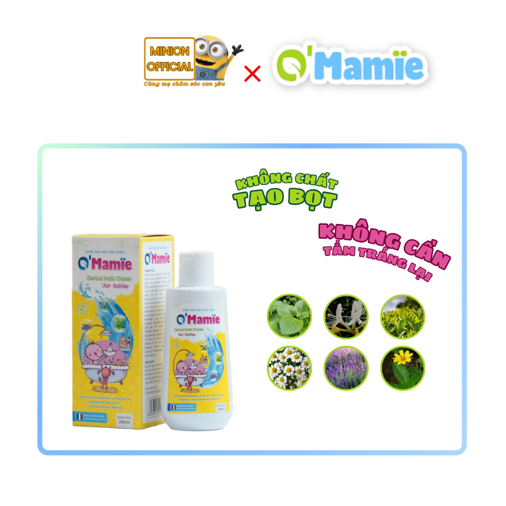 O'Mamie Herbal Baby Shampoo helps prevent heat rash, rashes, and soothe ...