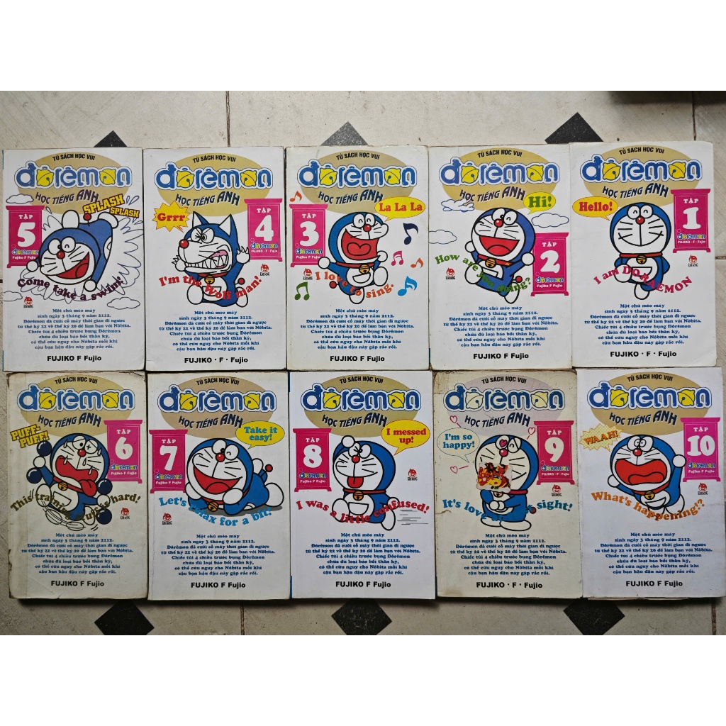 Doremon Comics Learning English complete set of 10 volumes - For ...