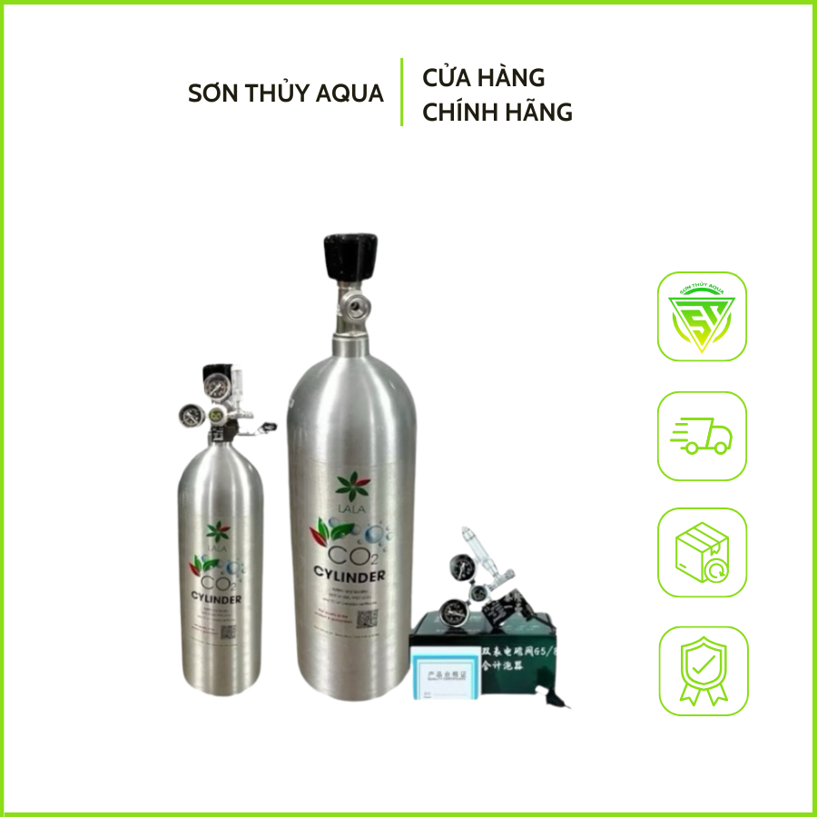 CO 2 Aquatic Aluminum Shell | Aquatic O2 Tank with Valve | Taiwan Empty ...