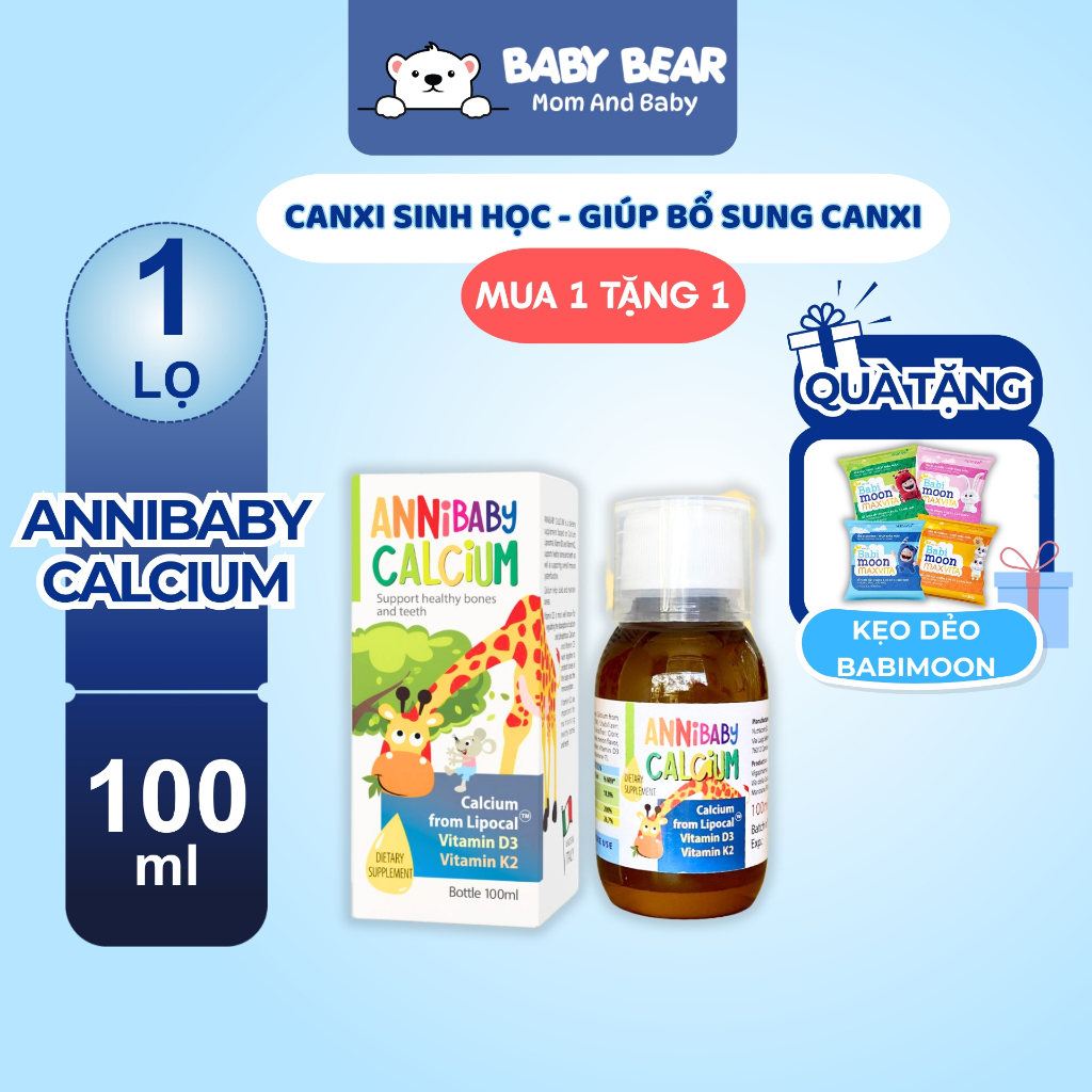 Anni Baby Calcium Biological Calcium - Calcium Supplement, Vitamin D3K2 ...