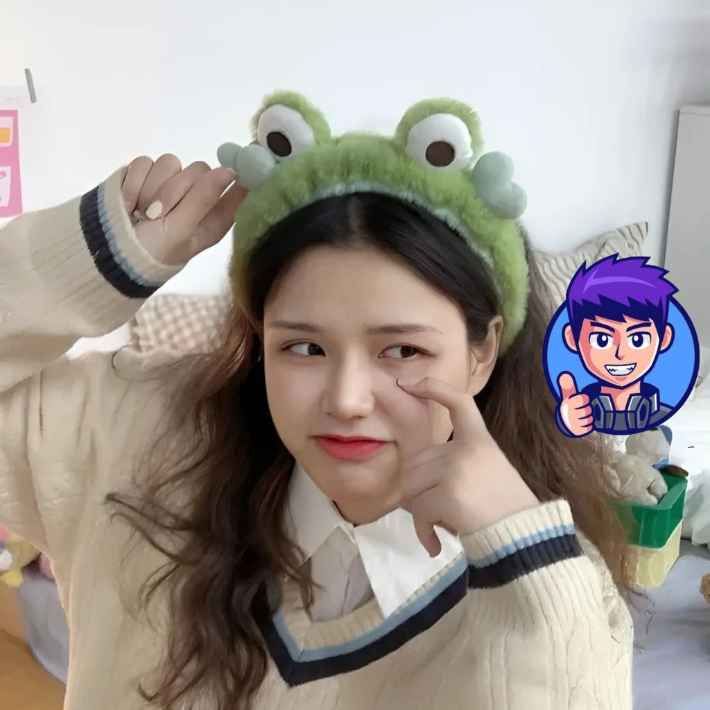 Green Frog Fur Hairband Super Cute Soft Hair Accessory at OKSEPVN ...