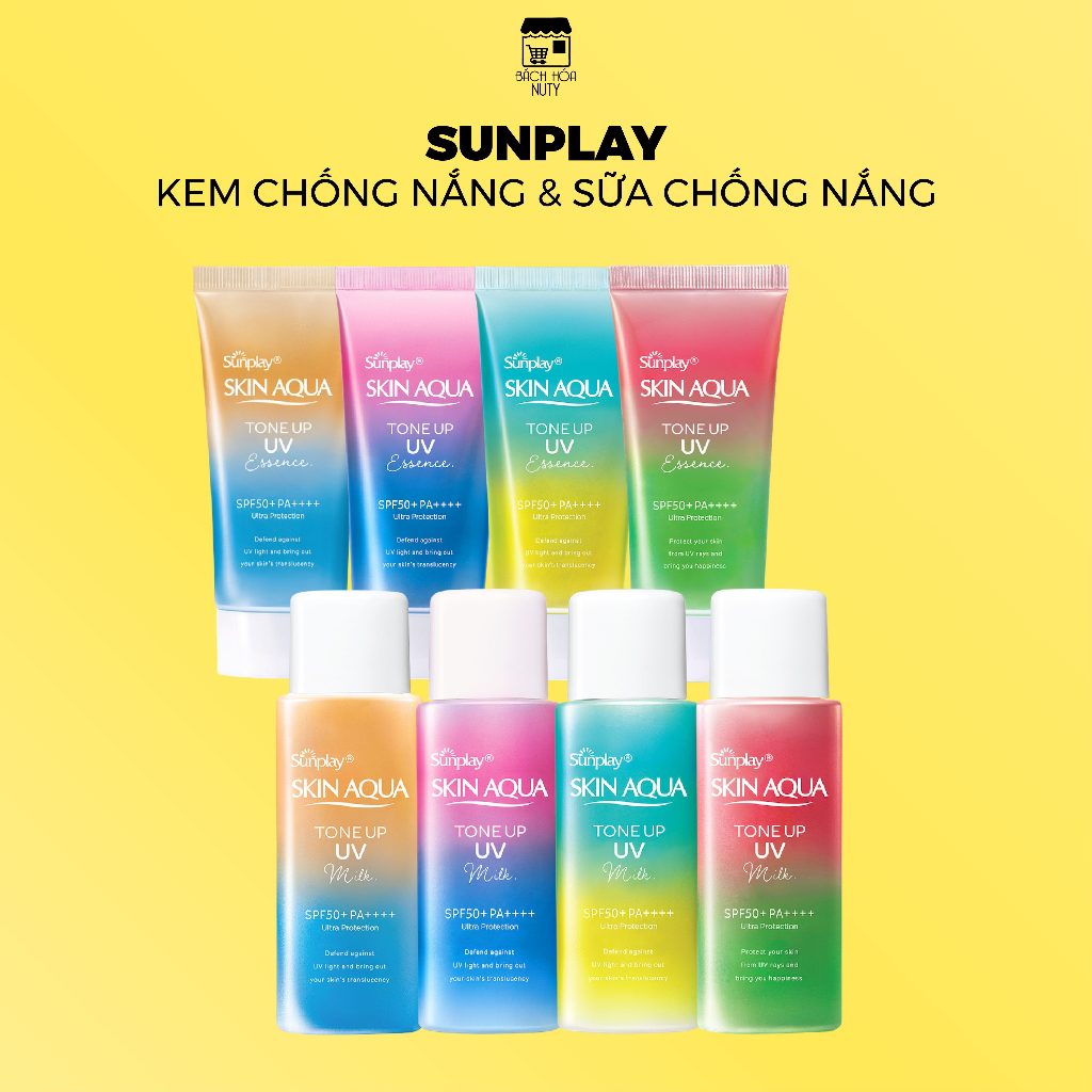 Sunplay Sunscreen Skin Tone Correcting Aqua Tone Up UV Milk/Essence ...