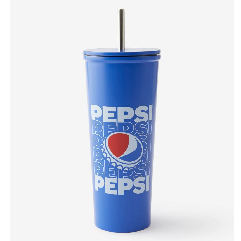 Typo Steel Water Cup with Straw Double walled Smoothie Cup Imported ...