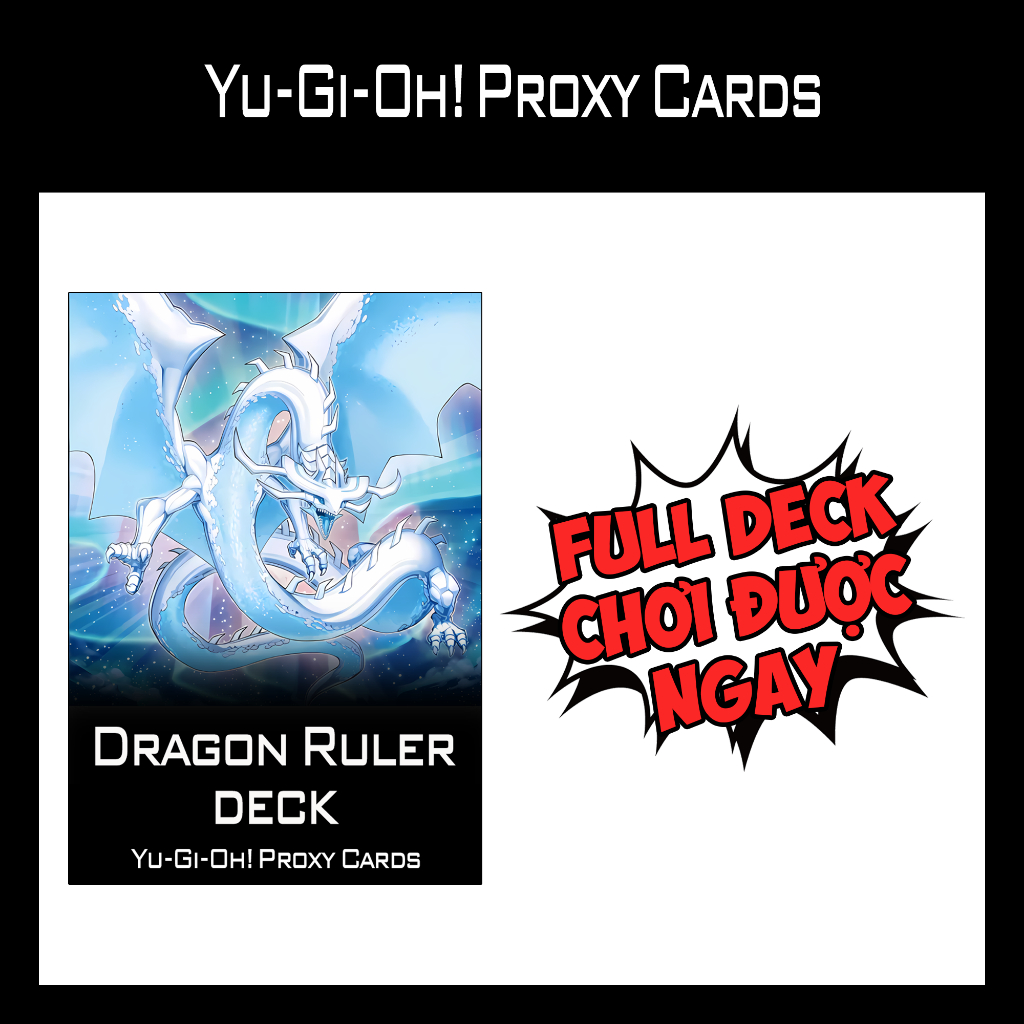 YUGIOH Cards - Dragon Ruler Deck - 1 SIDE PRINTED (60 Cards) | Shopee ...