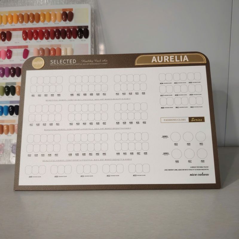 Paint color display board, free Pieceg nail color palette, new high-end ...