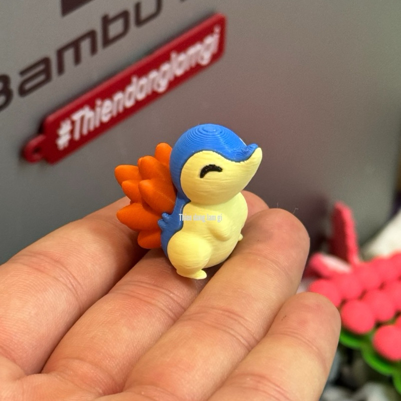 Cyndaquil Pokemon | What is it doing | 3D printing Keychain Toys ...