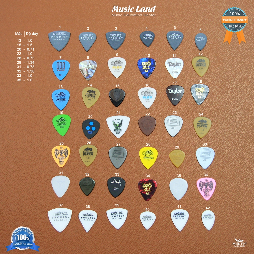Genuine USA Dunlop Guitar Broken Keys Have Different Thick and Thin ...