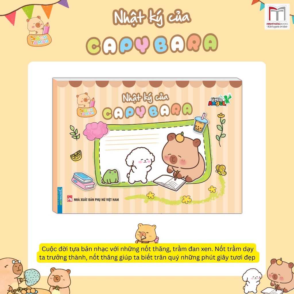 Coloring book - Capybara's Diary (64 pages - 31 topics) | Shopee Malaysia