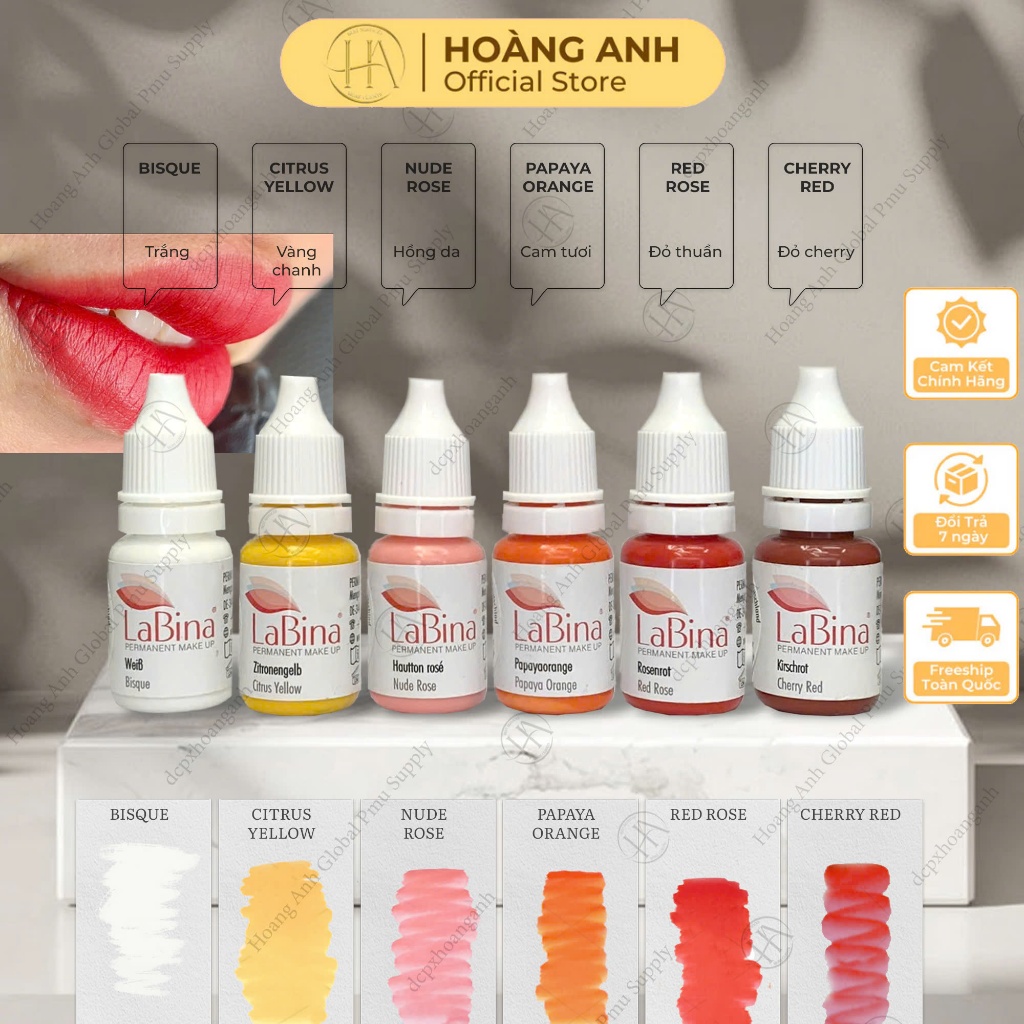 LABINA full bottle and 5ML GENUINE GERMAN LIP INK Hoang Anh DCPX ...