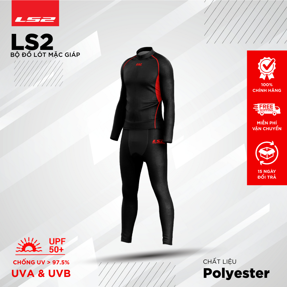 LS2 Breathable PKL Motorcycle Protective Armor Underwear Set for Men ...