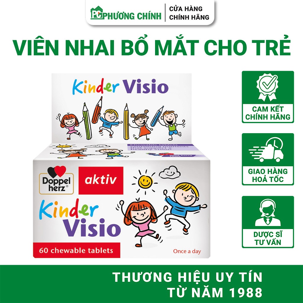 Doppelherz Kinder Visio Eye Chewable Tablets for Healthy Eyes 60 ...
