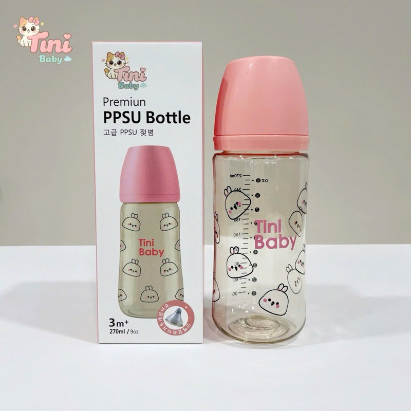 Tini baby PPSU premium wide neck milk bottle 170/270ml | Shopee Malaysia