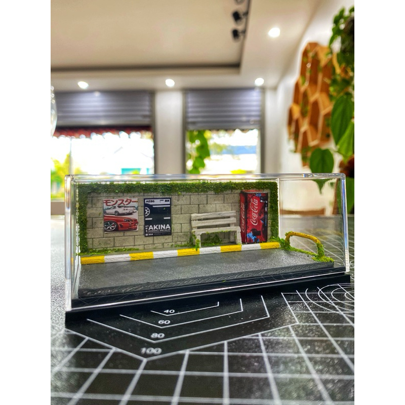 1/64 stop station diorama model Box (car not included) | Shopee Malaysia