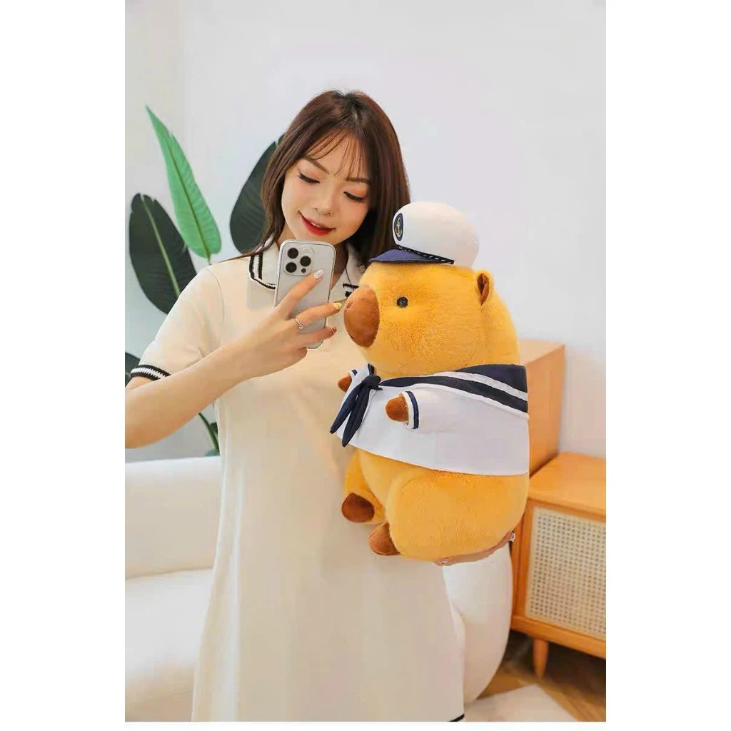 Capybara Navy Teddy Bear Capybara Navy Sailor Bear Special Color Navy ...