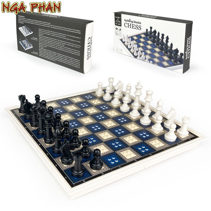 Traditional International Chess Set Chess Folding Box Smart Assembling ...