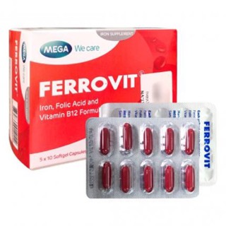 FERROVIT iron supplement pills (Box of 50 pills) Supports improving ...