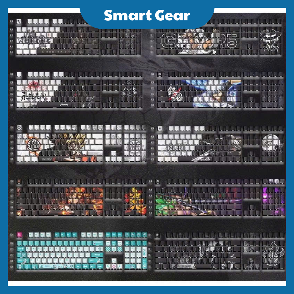 Synthesis of Dyesub Keycap ONE PIECE,WUKONG,NARAKA Keycap Side Print ...