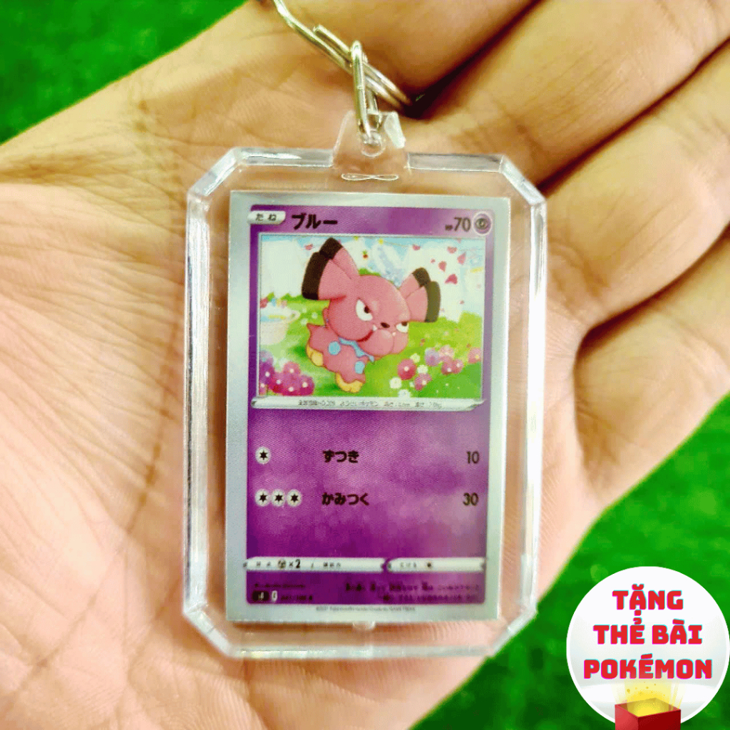 POKÉMON [BUY 1 GET 4] High quality pokemon card keychain [Snubbull ...