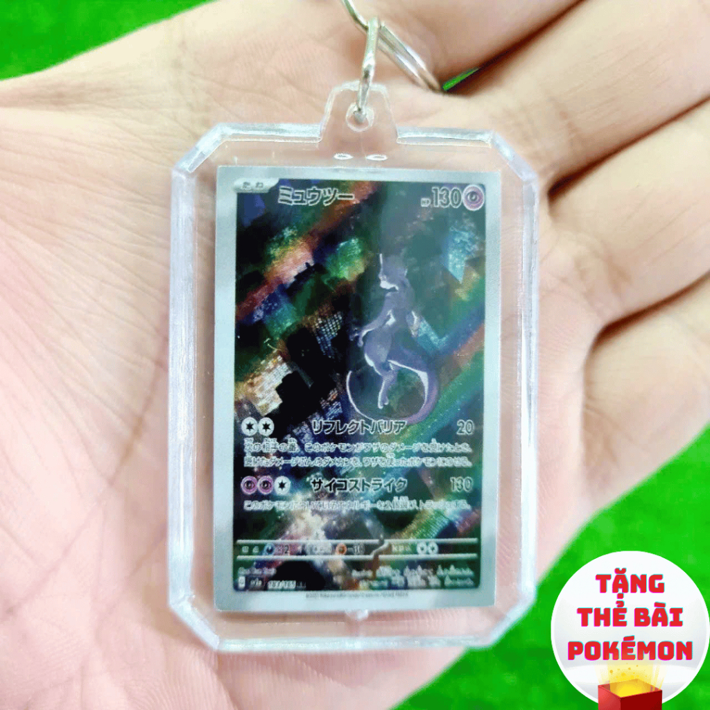 POKÉMON [BUY 1 GET 4] High quality pokemon card keychain [Mewtwo ...