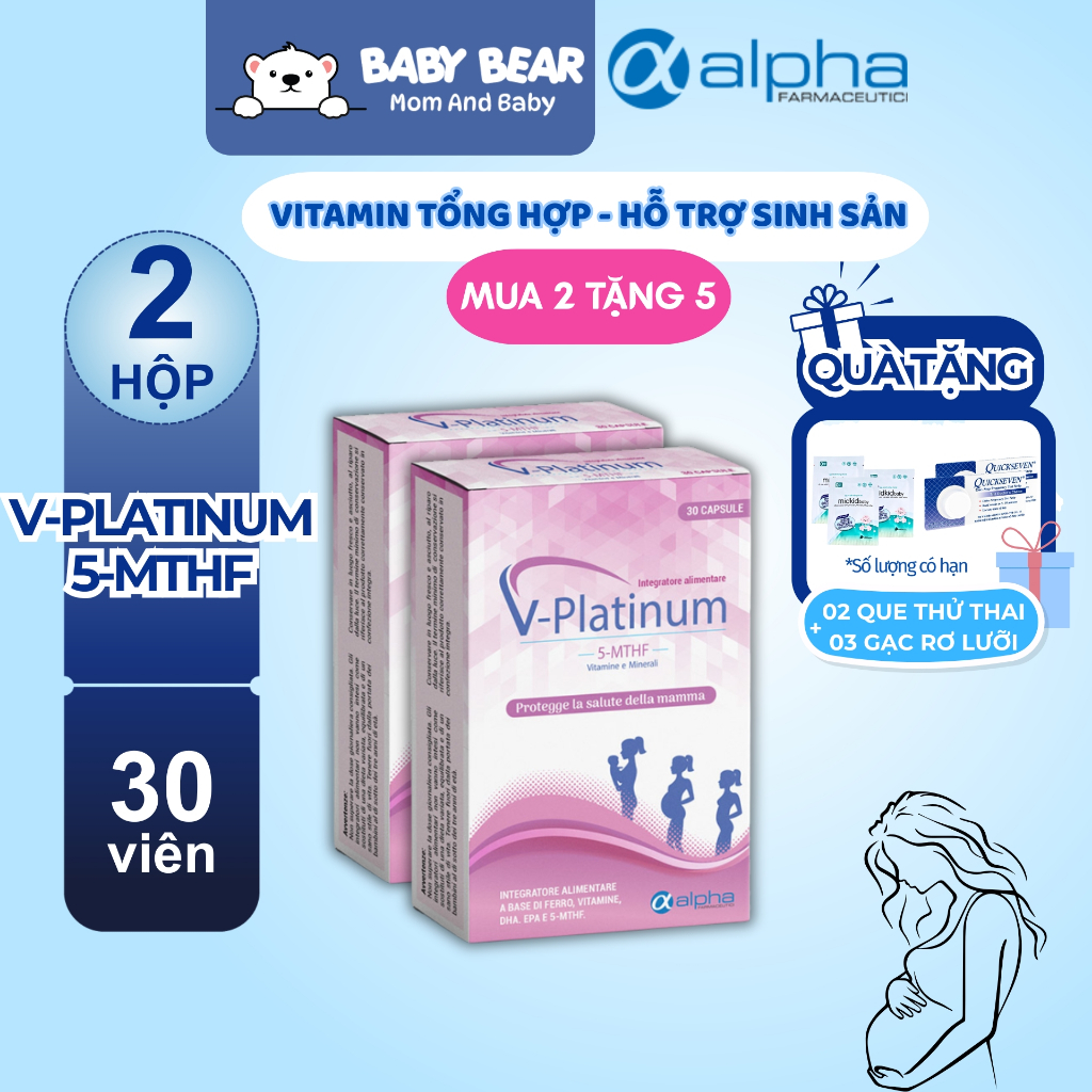 V-Platinum 5-MTHF Duo - Folic Acid/ Folate Supplement, Iron ...