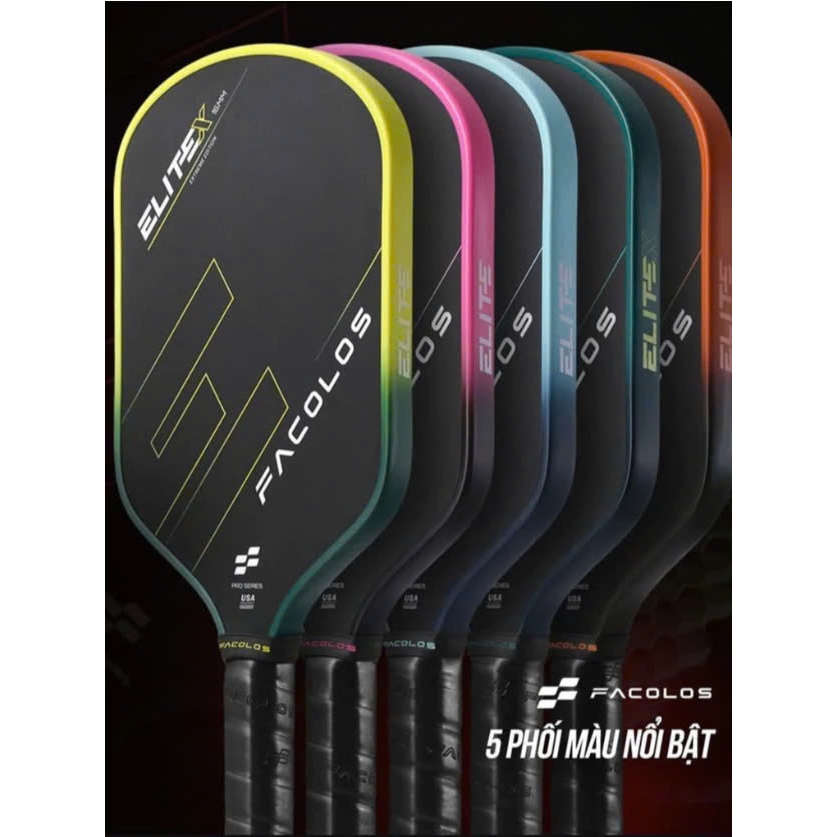 PIKCLEBALL FACOLOS ELITE X RACKET - GENUINE FACOLOS FREE PPF FRAME AND ...