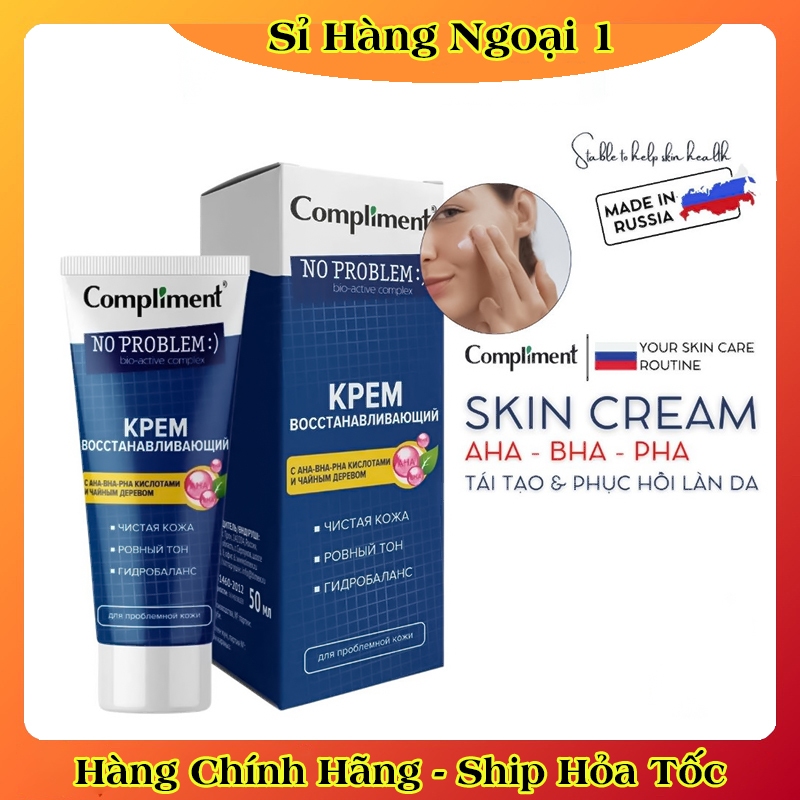 Compliment No problem AHA-BHA-PHA cream to restore and regenerate oily ...