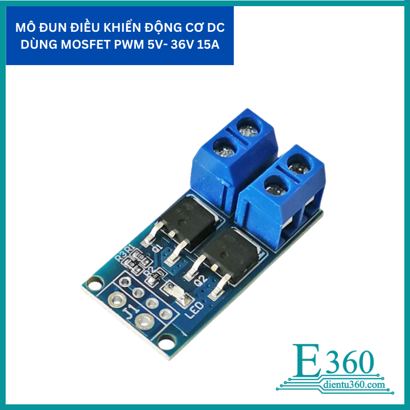 DC PWM MOSFET Motor Control Module 5V-36V 15A – High Speed, Stable ...