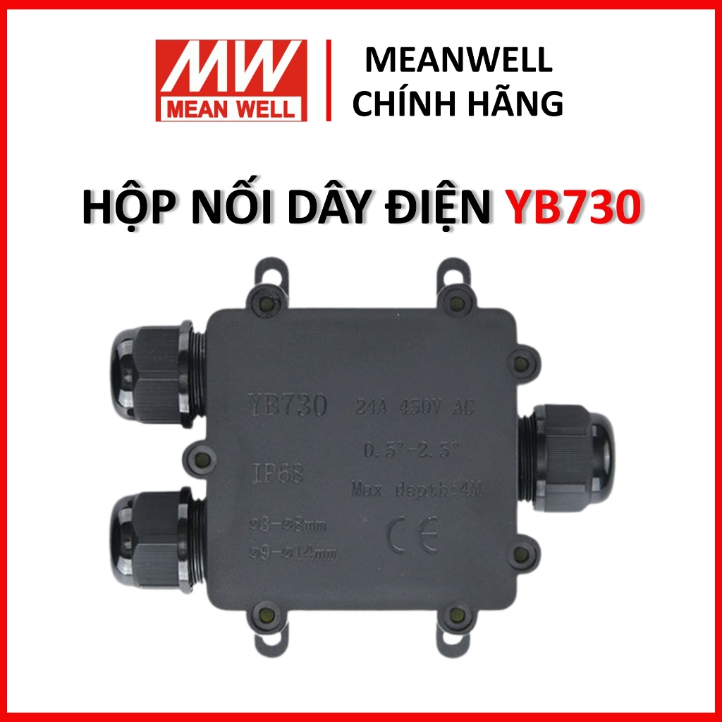 IP68 outdoor 3-way waterproof junction box, AP66 Deenlai 3-way ...