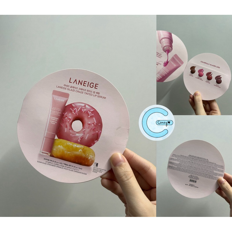 (TRIAL KIT) GENUINE LANEIGE GLAZE CRAZE TINTED LIP SERUM SAMPLE ...