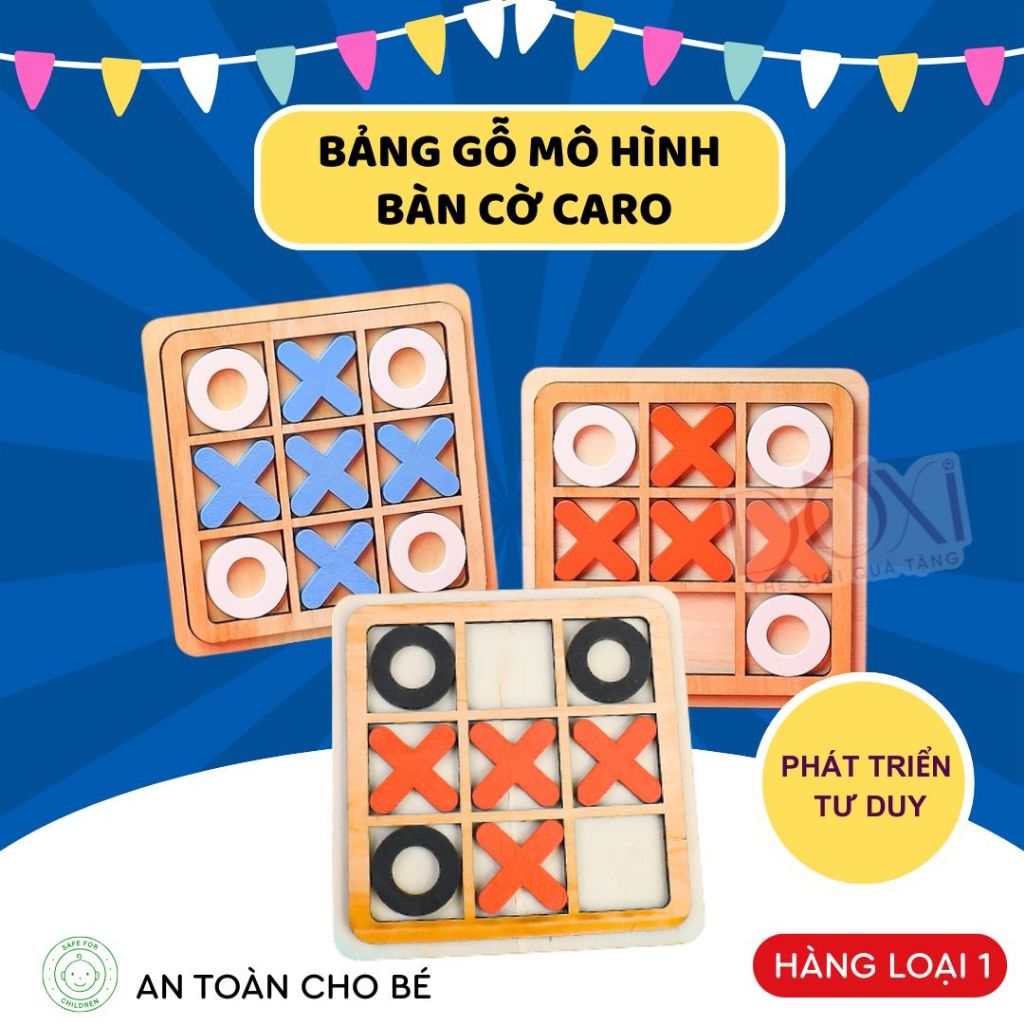 XO Checkers Wooden Toy Chess Board Set | Tic Tac Toe | Early Education ...
