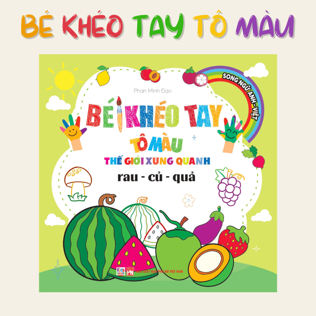 English-Vietnamese Bilingual Book for Children with Skillful Coloring ...