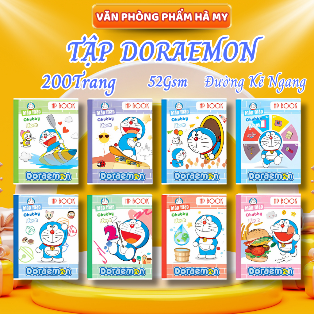 (Thin Notebook) Doraemon Student Notebook 96/200 Pages A5 Size 52gsm ...