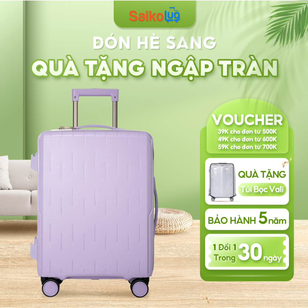 Hung Phat 663 PP Plastic Suitcase, High Quality, Super Durable, Shatterproof, 360 Wheels, TSA ...