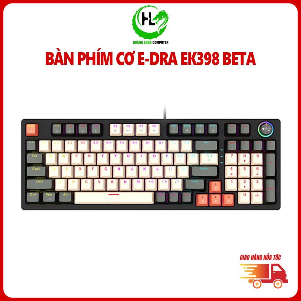 EDRA EK398 Beta Keycap ABS Mechanical Keyboard, Rainbow LED, 98 Key ...