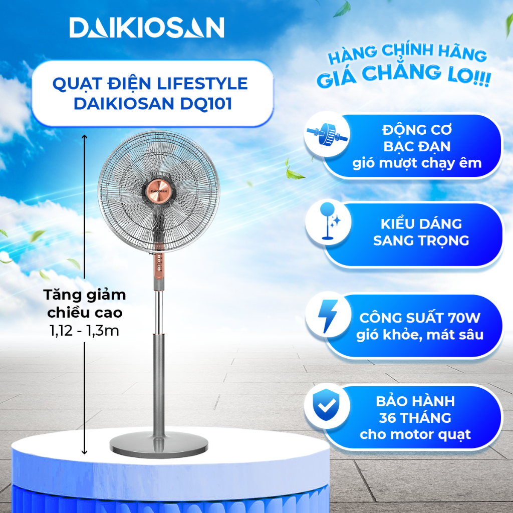 Daikiosan DQ101 Electric Fan 16 inch Blade - Genuine product | Shopee ...