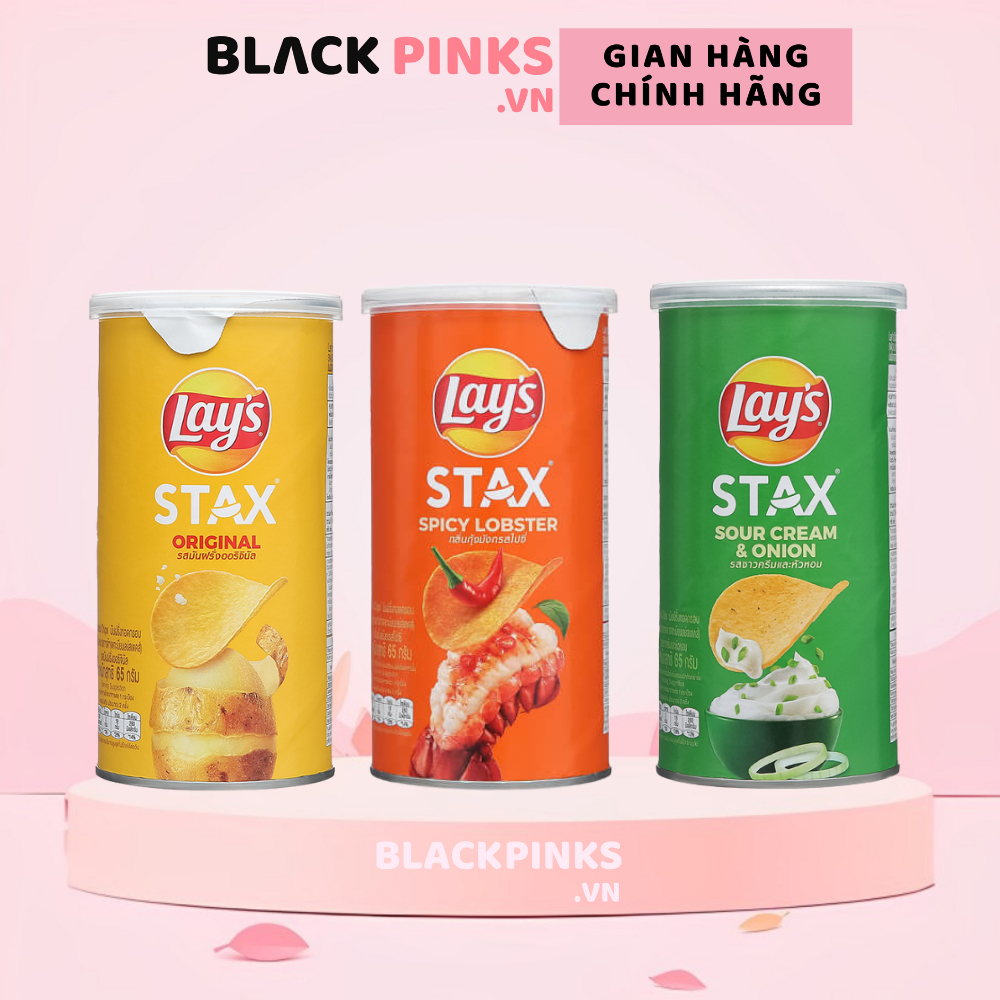 Lay's Stax potato snack box with many flavors box 65/100/150g | Shopee ...