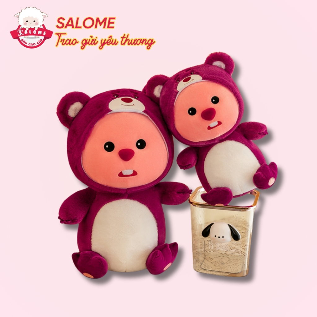 Loopy Teddy Bear Cosplay Beaver Strawberry Bear Lotso Giant Cartoon ...