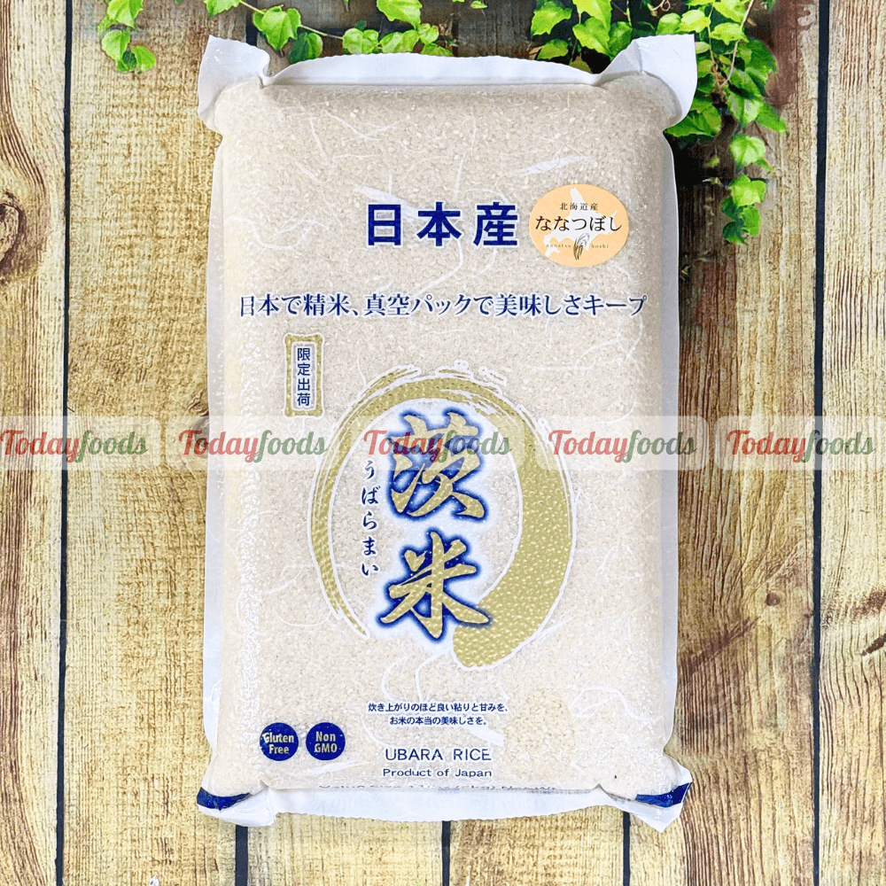 UBARA Hokkaido Nanatsuboshi Japanese Rice 5KG Vacuum Packed – Naturally ...