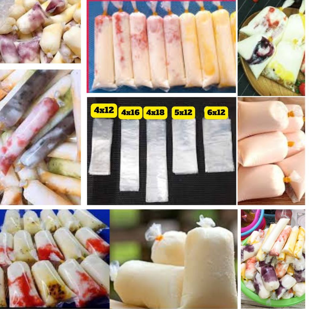 [Retail] 100Gr - 500Gr plastic yogurt bags 4x12 4x14 4x16 4x18 5x10 ...