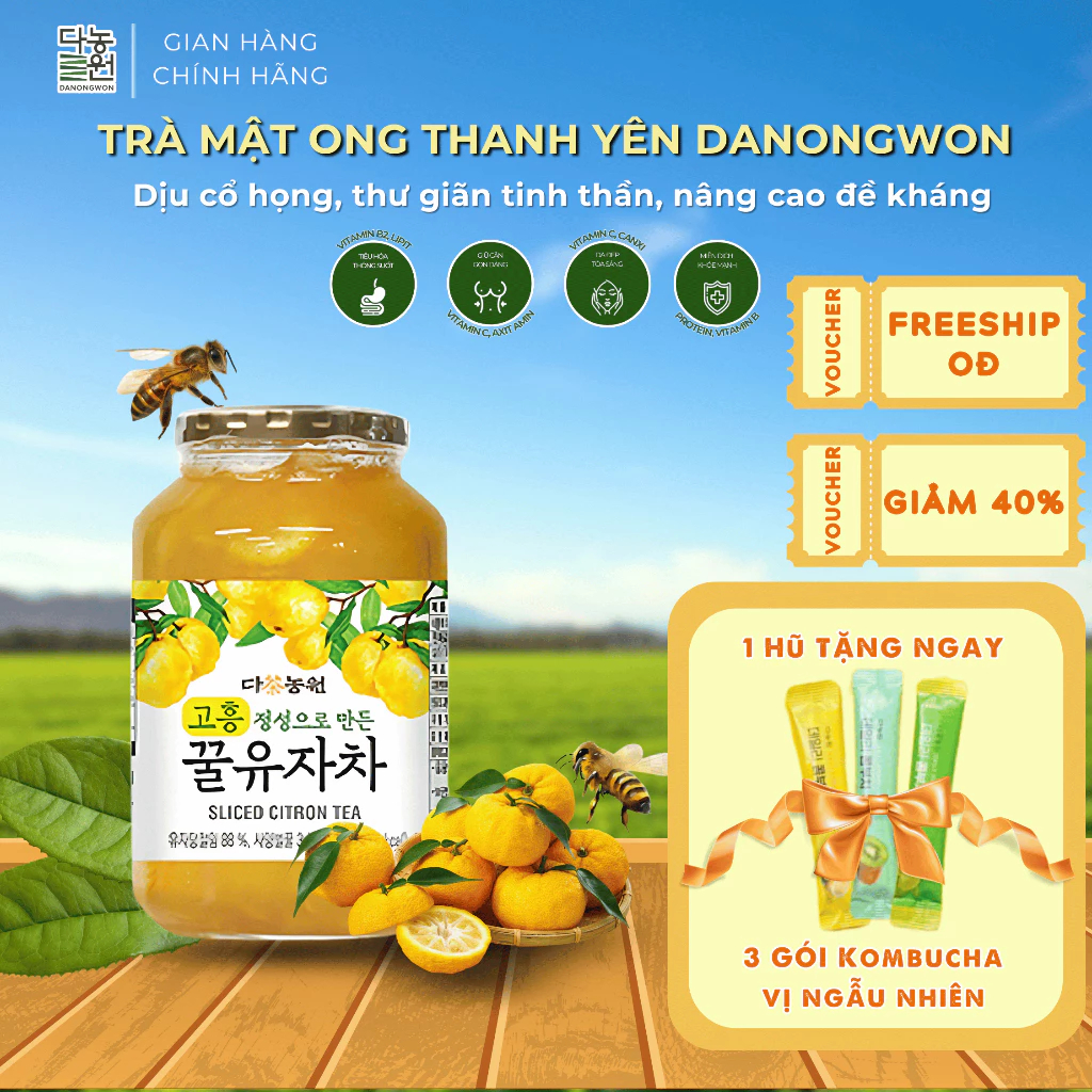 Danongwon Thanh Yen Honey Tea helps strengthen immunity and stimulate ...