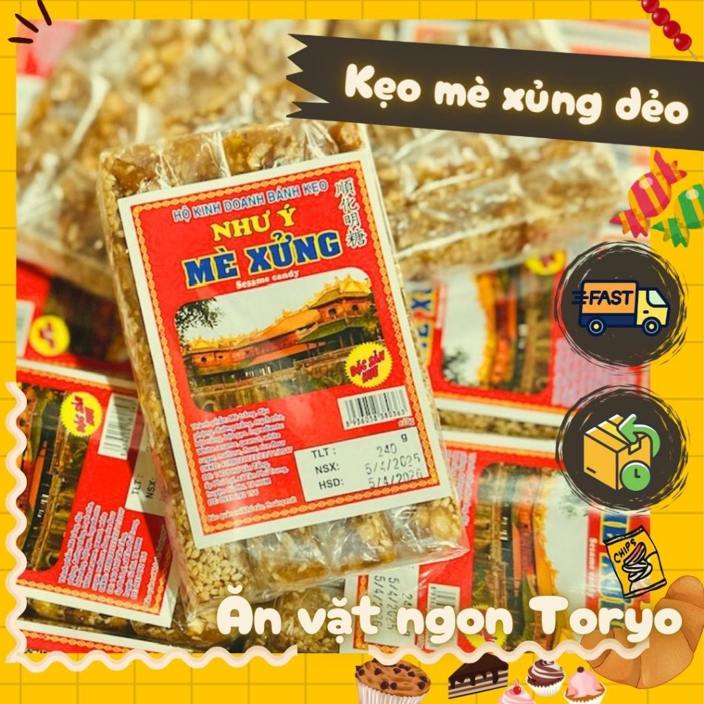 Sesame candy, Hue specialty (240g pack) | Shopee Malaysia