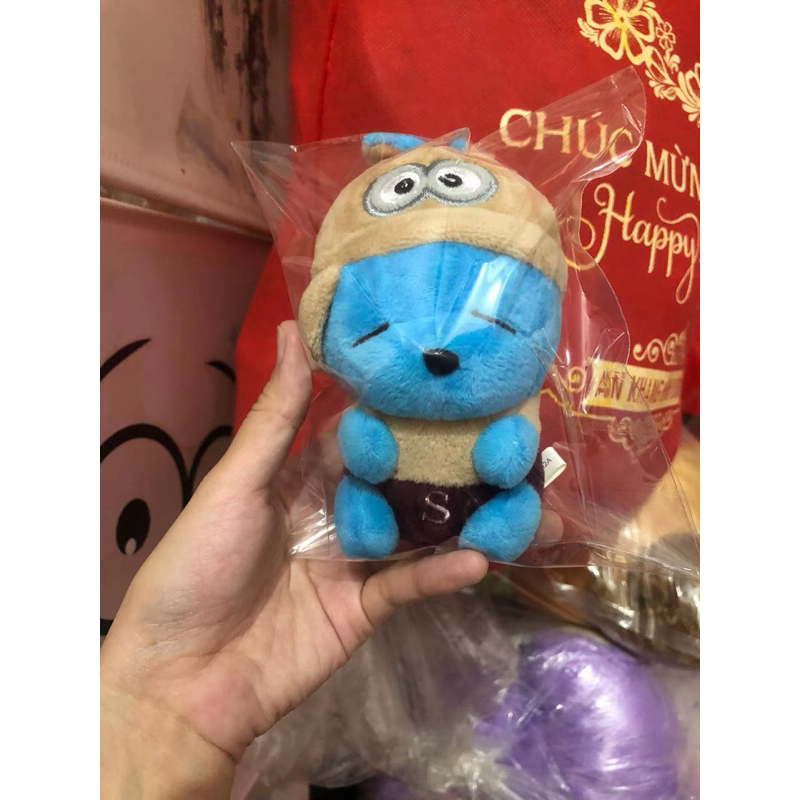 Green mashimaro teddy bear wearing a hat | Shopee Malaysia