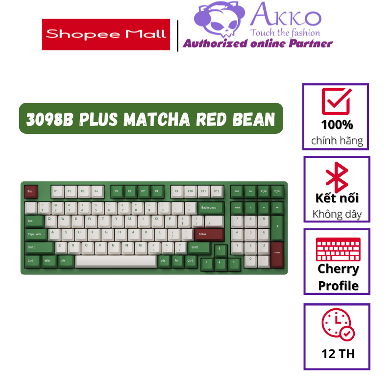 Akko 3098B Plus Matcha Red Bean Akko Piano Pro Mechanical Keyboard ...