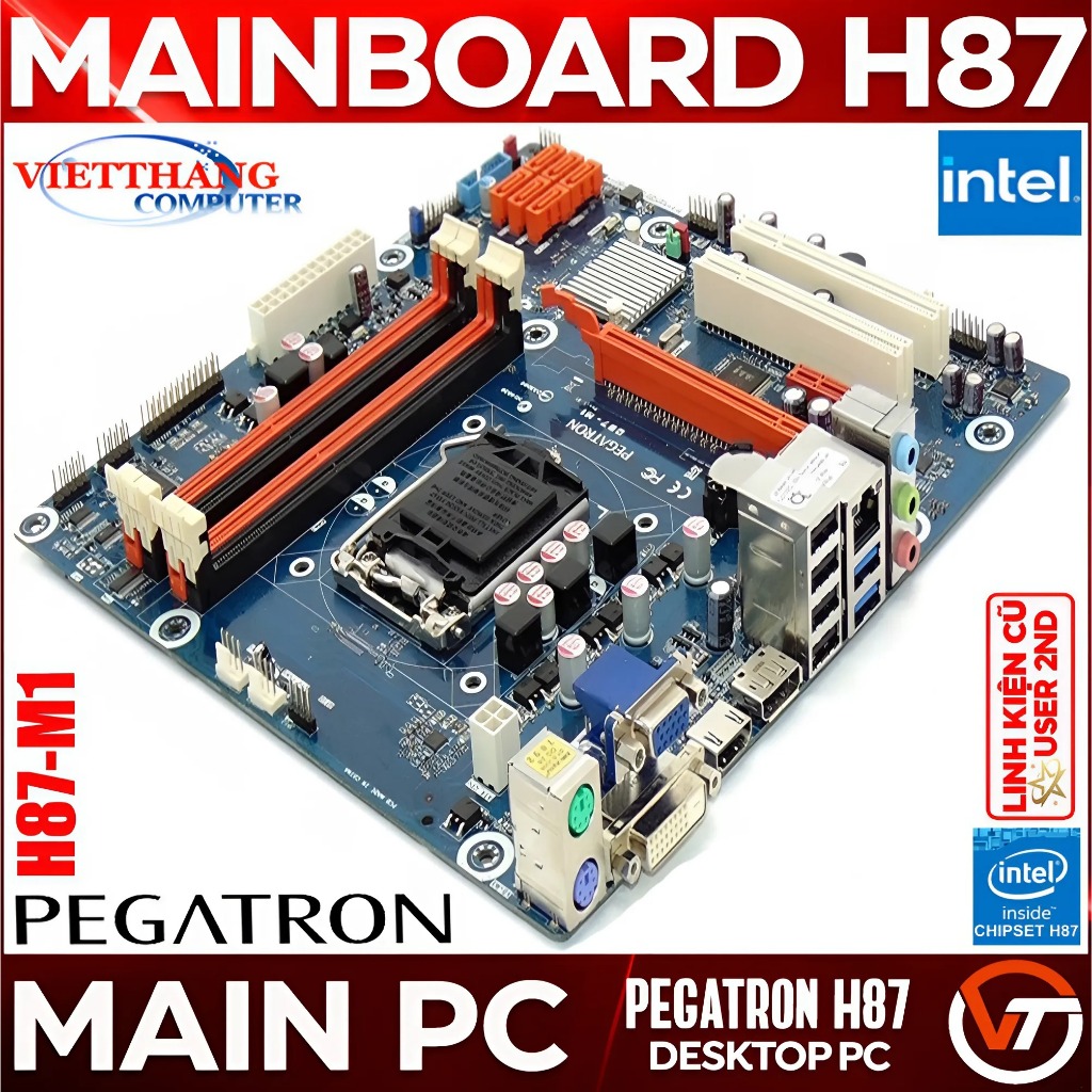 Mainboard - Pegatron H87-M1 4 Ram Slot Motherboard Beautiful original ...