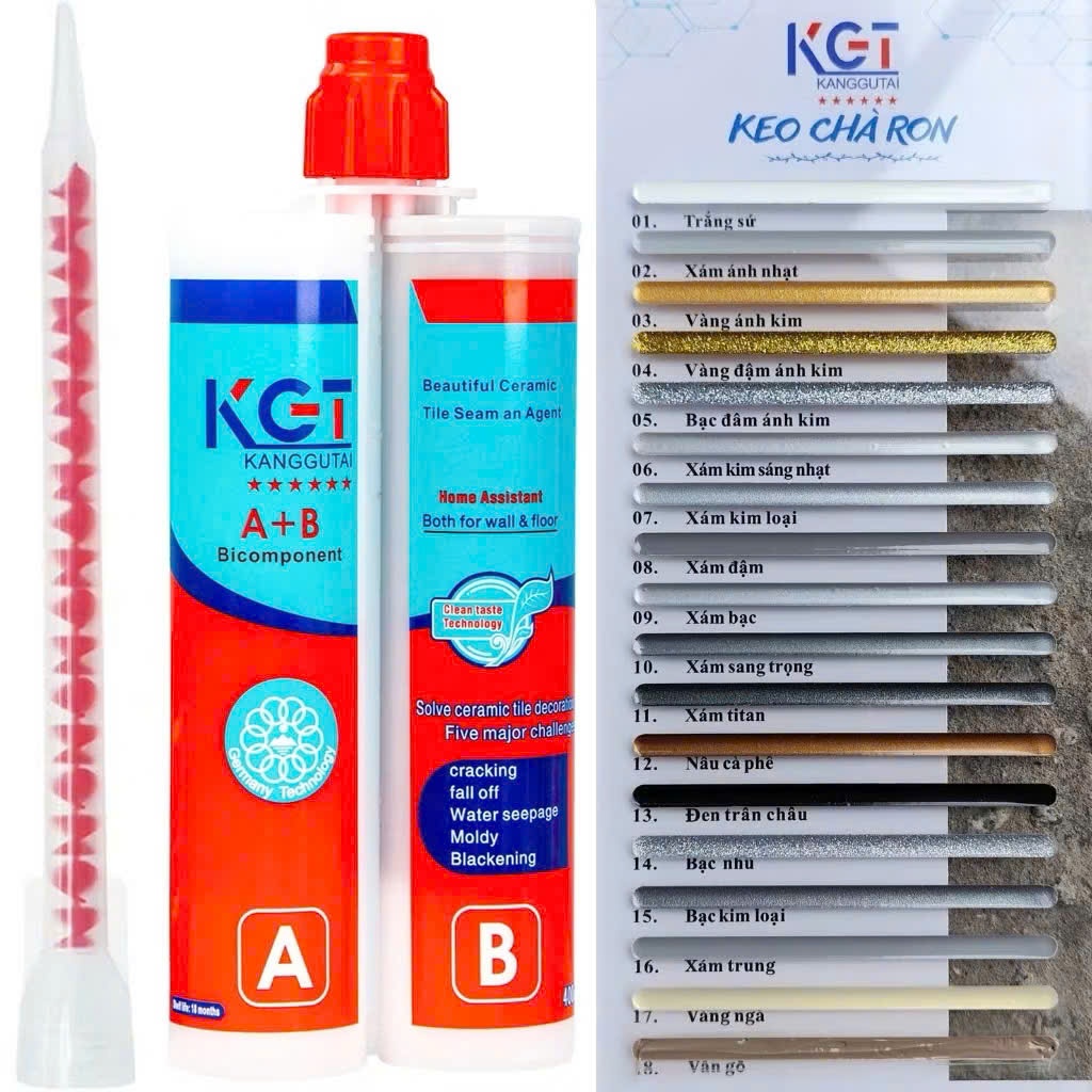 KGT grout 400ml, 2-component epoxy tile grout, waterproof, stain and ...